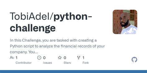 Github Tobiadelpython Challenge In This Challenge You Are Tasked