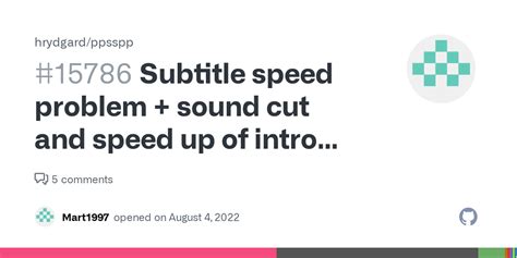 Subtitle Speed Problem Sound Cut And Speed Up Of Intro And Some