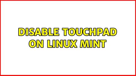 Touchpad No Funciona Linux Mint At Catherine Reeves Blog