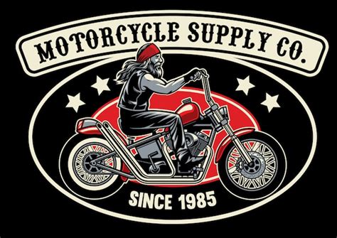 Premium Vector The Old Man Rider Ride A Chopper Motorcycle