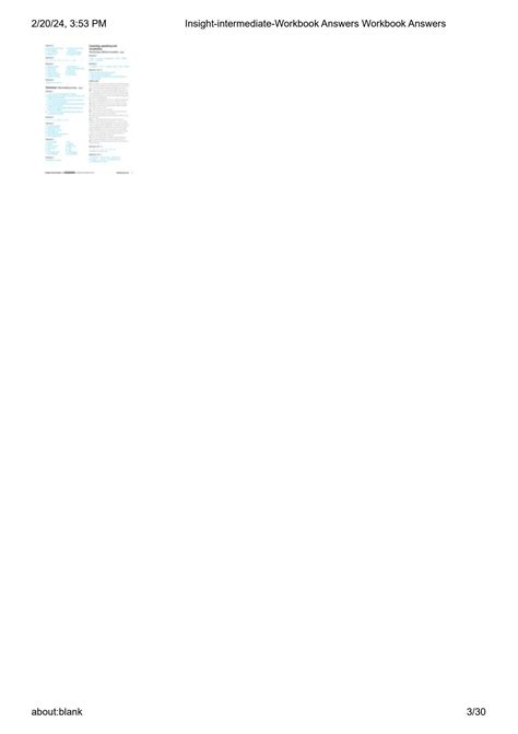 Solution Insight Intermediate Workbook Answers Workbook Answers