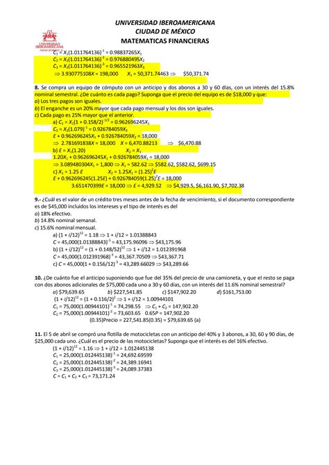 SOLUTION Ejercicios Resueltos de Anualidades Matemática Financiera Studypool