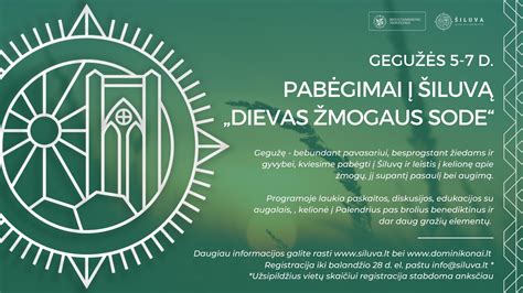 Pabėgimai į Šiluvą Dievas žmogaus Sode