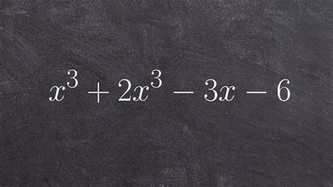 Learn How To Factor A Polynomial Using The Grouping Technique YouTube