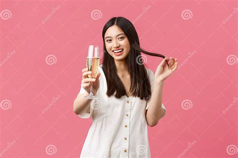 Celebration Party Holidays And Fun Concept Flirty And Coquettish