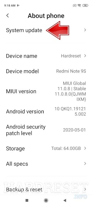 How To Update Software On XIAOMI Redmi A HardReset Info