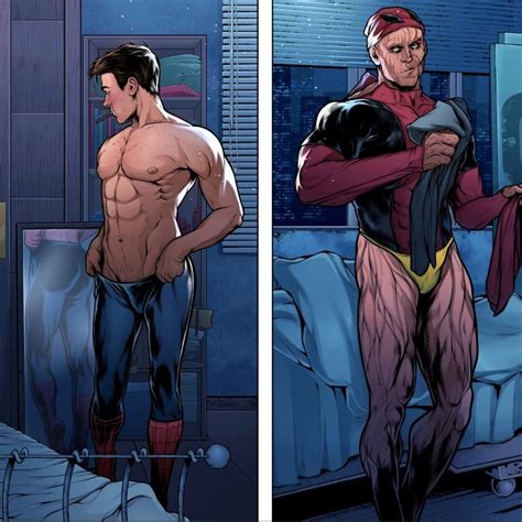 Spider Man Deadpool And Peter Parker Marvel And More Drawn By Aya The Fuzzy Aya Danbooru