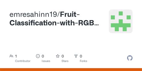 Github Emresahinn Fruit Classification With Rgb Sensor Data