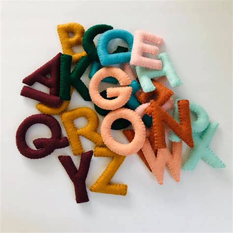 Felt Letters Felt Alphabet Preschool Alphabet Learning Alphabet