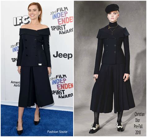 Zoey Deutch In Christian Dior 2018 Independent Spirit Awards