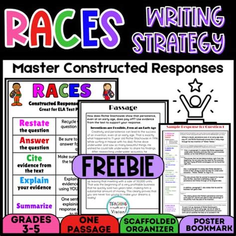 Races Writing Strategy Practice Passage Ela Test Prep Free Constructed