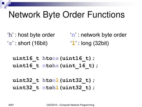 ppt csce 515 computer network programming socket powerpoint