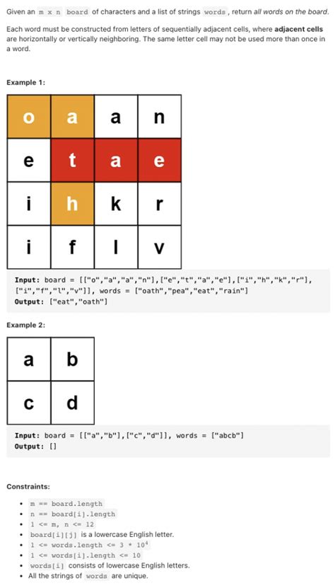 Word Search Ii Kickstart Coding