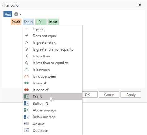 Data Analysis Filters WPF Controls DevExpress Documentation
