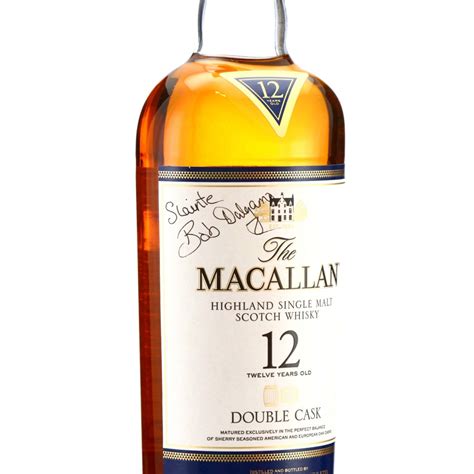 Macallan 12 Year Old Double Cask Signed By Bob Dalgarno Whisky