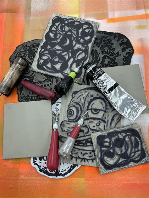 End Paper Block Printing Demo With Bill Fick North Carolina Museum