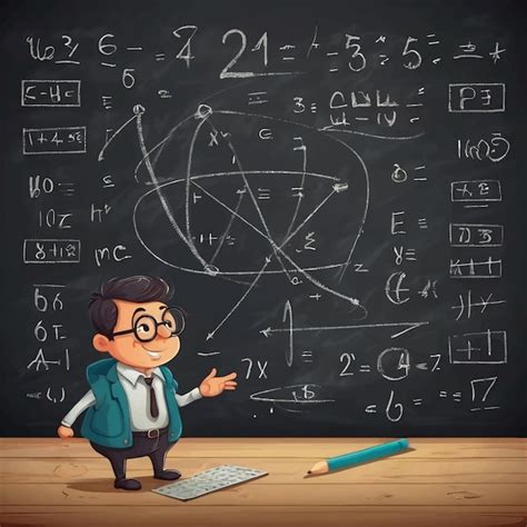 Premium Vector Mathematics Formulas Are On The Blackboard