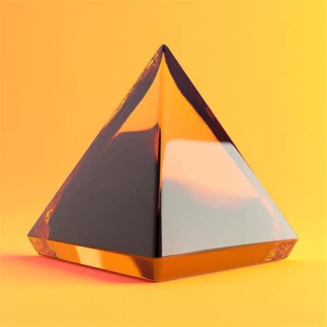 3d Pyramid Icon Three Dimensional Triangular Shape Illustration Logo