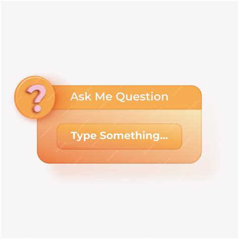 Premium Vector Ask Me Question Social Media Sticker Badge Vector 3d