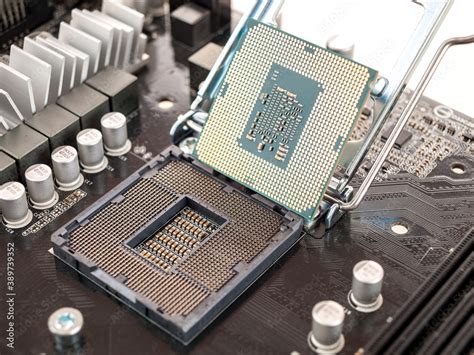 The Process Of Connecting The CPU To The Processor Socket On A Modern
