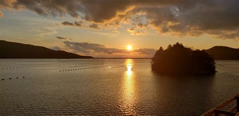 本日の夕焼け 女川温泉華夕美 スタッフブログ