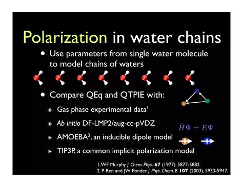 Polarization And Charge Transfer In Classical Molecular Dynamics Ppt
