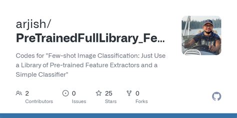GitHub Arjish PreTrainedFullLibrary FewShot Codes For Few Shot Image Classification Just