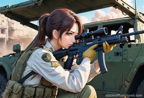 Warrior In Combat Torn Stable Diffusion Online