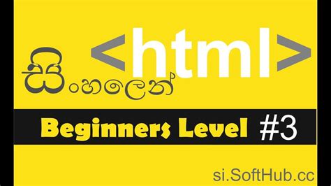 html sinhala tutorial 3 text formatting part 1 youtube