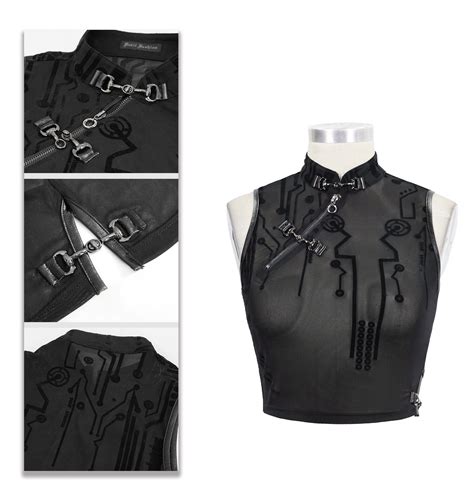 Atomic Cyberpunk Crop Top Cyberpunk Clothes Cyberpunk Outfits