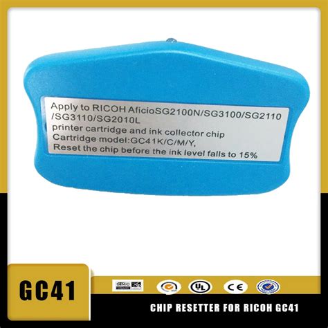 Vilaxh GC41 Chip Resetter Ricoh SG2100 SG2100N SG2010L SG3100 SG7100 SG3100SNW SG3110DNW