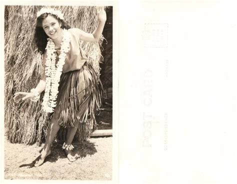 Hawaiian Hula Girl Vintage Real Photo Postcard Rppc Ebay