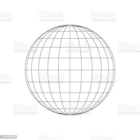 向量線框球體3d 地球地球模型與經絡和相似之處 或緯度和經度向量圖形及更多地球儀 導航儀器圖片 地球儀 導航儀器 星球 地球