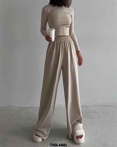 Biglabel ست کراپ و شلوار