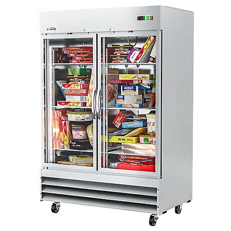 Koolmore 54 In Two Glass Door Reach In Freezer 47 Cu Ft Rif 2d Gd