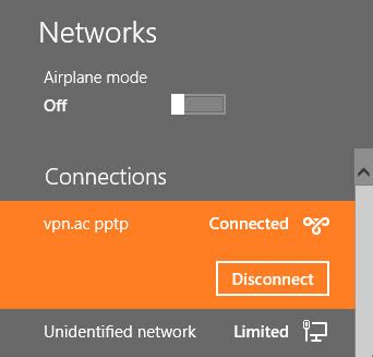 PPTP On Windows 8 Default Windows Dialer Knowledgebase Vpn Ac