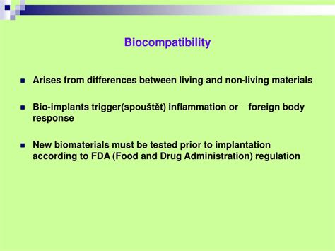 Ppt Biomaterials And Biocompatibility Biological Response Biocompatibility Tests Lenka