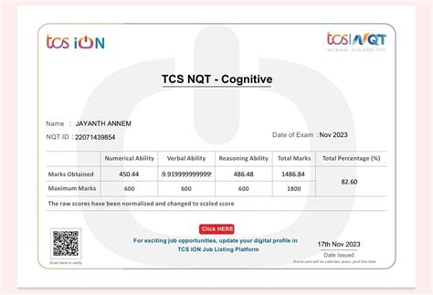 Jayanth Kumar Reddy Annem On Linkedin Tcs Cognitivetest Continuouslearning