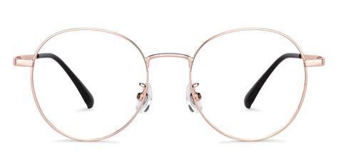 Gold Round Full Rim Unisex Eyeglasses By Lenskart Air 149450