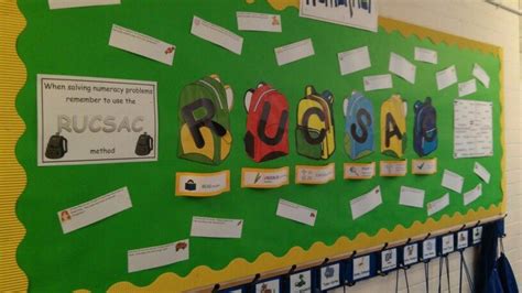 Rucsac Maths Display Teaching Ideas