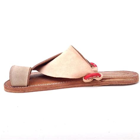 Handmade Men Leather Sandals Arabic Slippers Flip Flops Shoes Casual