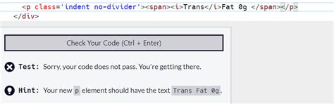 Learn Typography By Building A Nutrition Label Step 51 Html Css The Freecodecamp Forum
