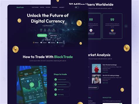 Crypto Landing Page Design Figma