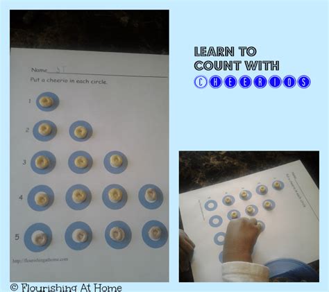 Preschool Learn To Count With Cheerios Printable At Home With Zan