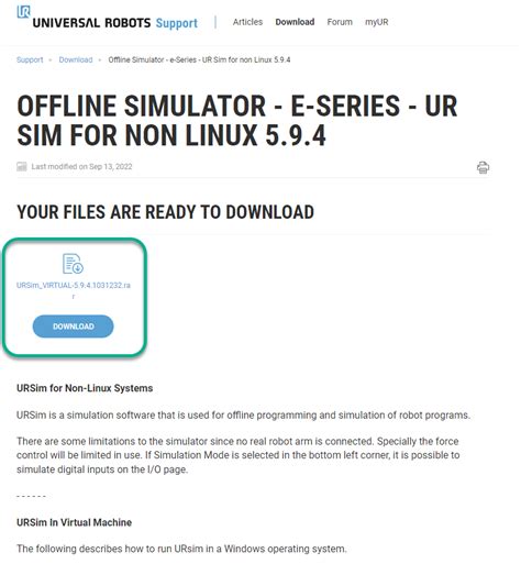 Download Ursim Requirements Robodk Documentation
