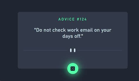 App Generates A Random Advice Using An External API