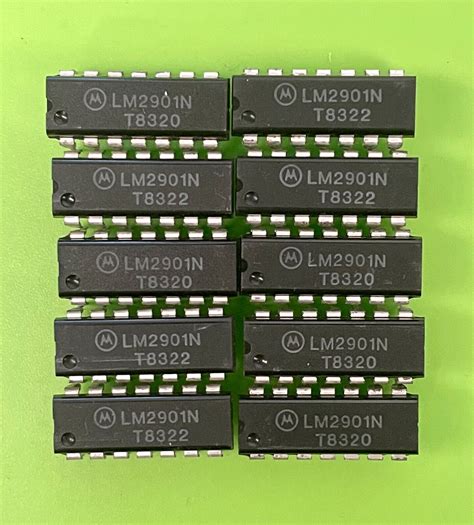 10pcs Lm2901n Motorola Analog Comparator Quad Diff Dip 14 For Sale