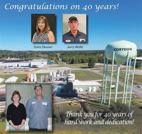 Nas Is Proud To Congratulate Doris Deuser And Jerry Wolfe On Their 40 Year Commitment To Our