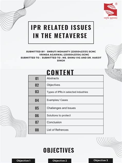 Ipr Related Issues In The Metaverse Pdf Intellectual Property