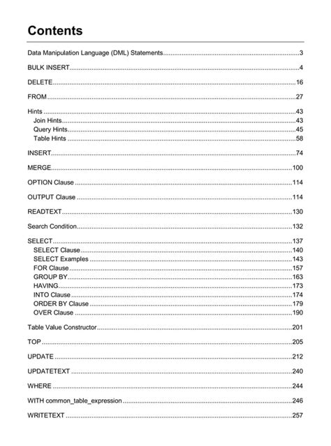 Sql Server 2012 Transact Sql Dml Reference Pdf Databases Computer
